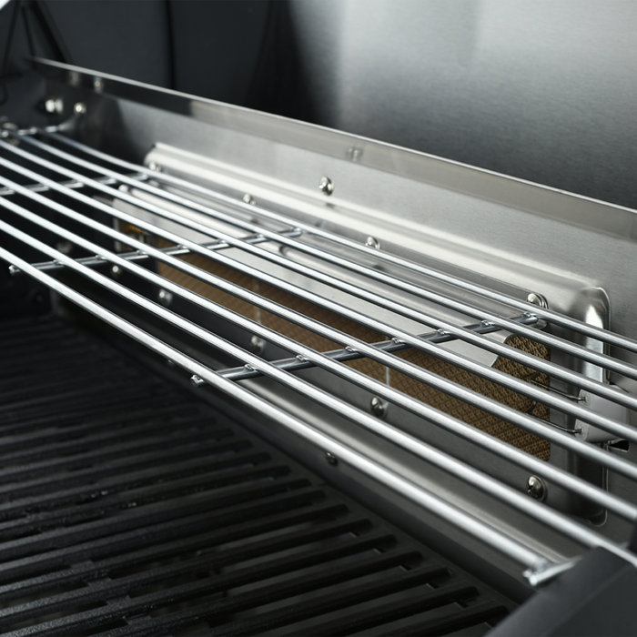 Prokan 86.7 W Outdoor Kitchen Desert Sunrise 5B Propane Grill Island with 63L fridge and Sink ...